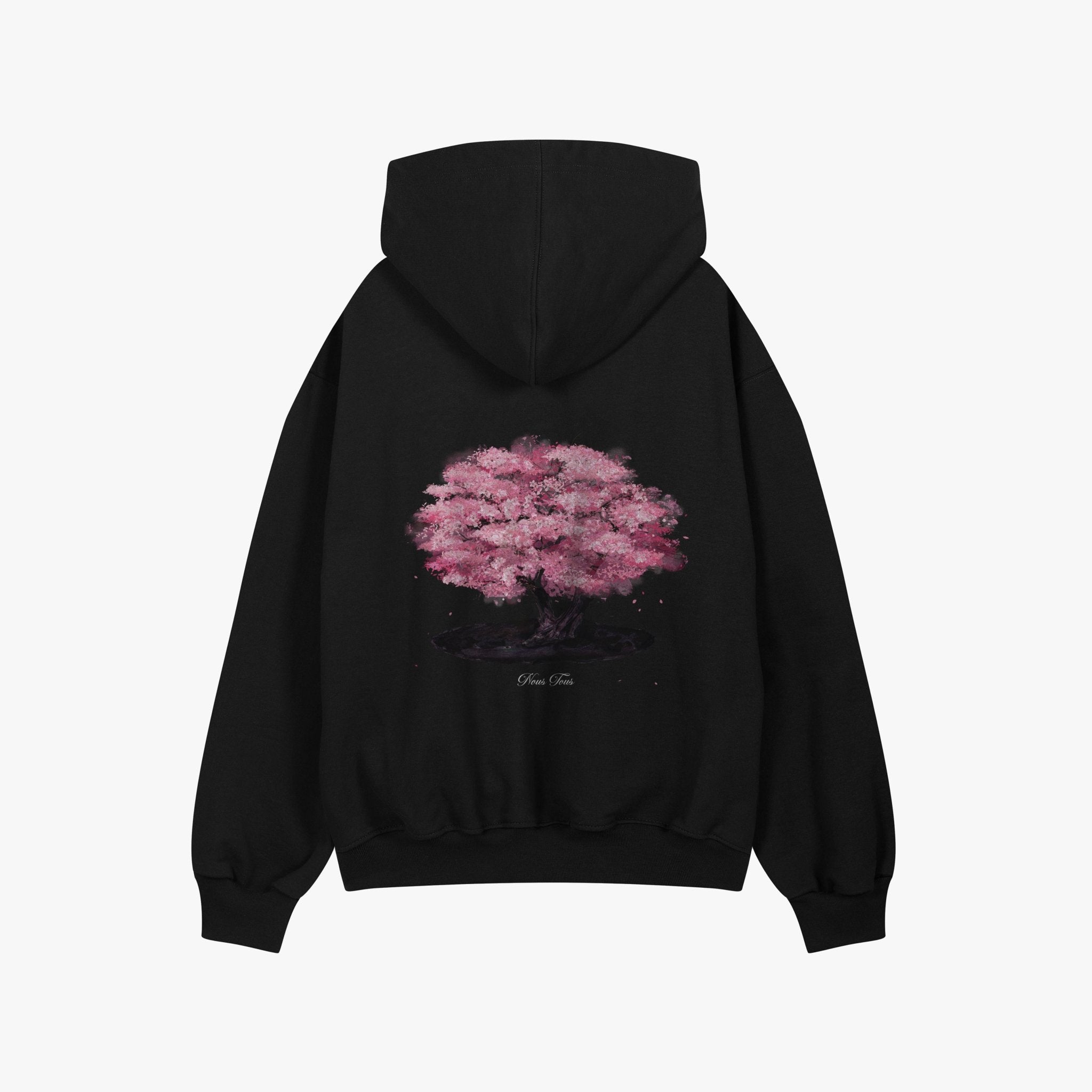 SAKURA BLACK HOODIE- Nous Tous Streetwear – Nous Tous nutu.store